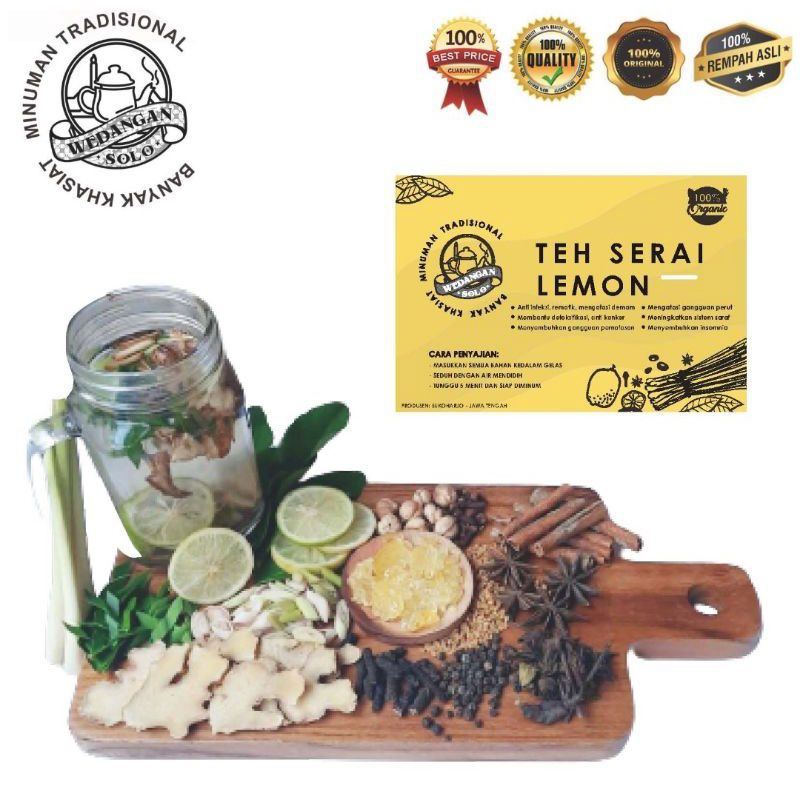 Jual WEDANG TEH SERAI LEMON ORIGINAL WEDANGAN SOLO MINUMAN KESEHATAN ...