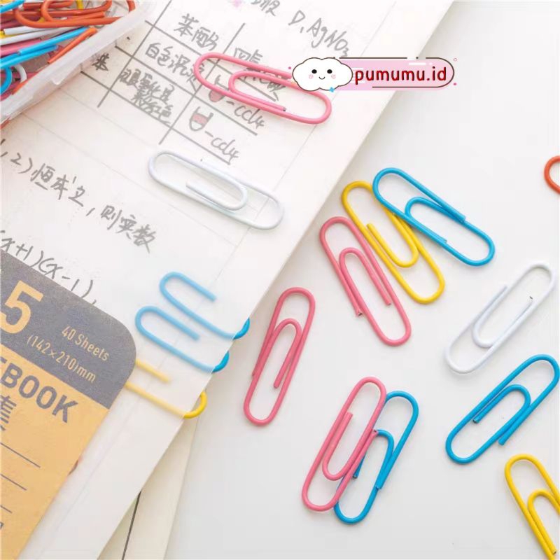 Jual [PUMUMU] PM05 5PCS Paper Clip Warna Warni / Klip Kertas / Paper ...
