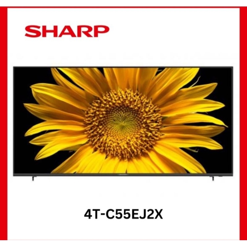 Jual LED ANDROID SHARP 55 inch 4K UHD TV 4T-C55EJ2X | Shopee Indonesia