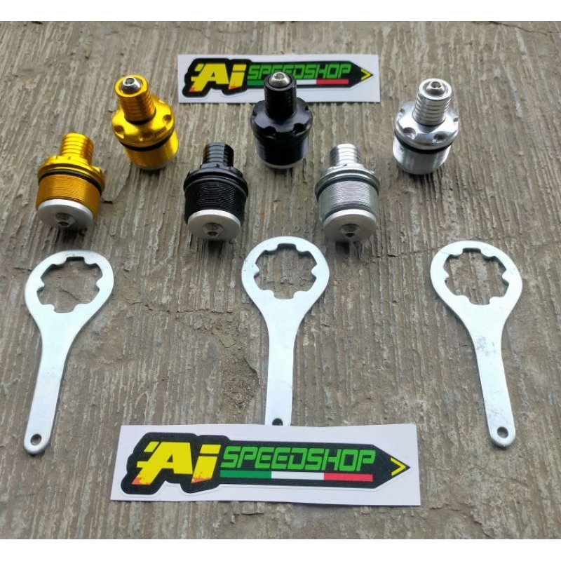 Jual Preload Adjuster Stelan Shock Depan Kawasaki ninja 150 RE 150RR sok depan ninja rr | Shopee ...