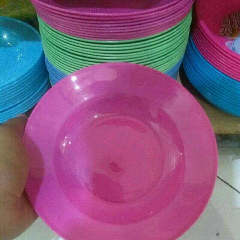 Jual PIRING OLIVIA 8" TS5108D3/ piring snack makanan /piring plastik ...