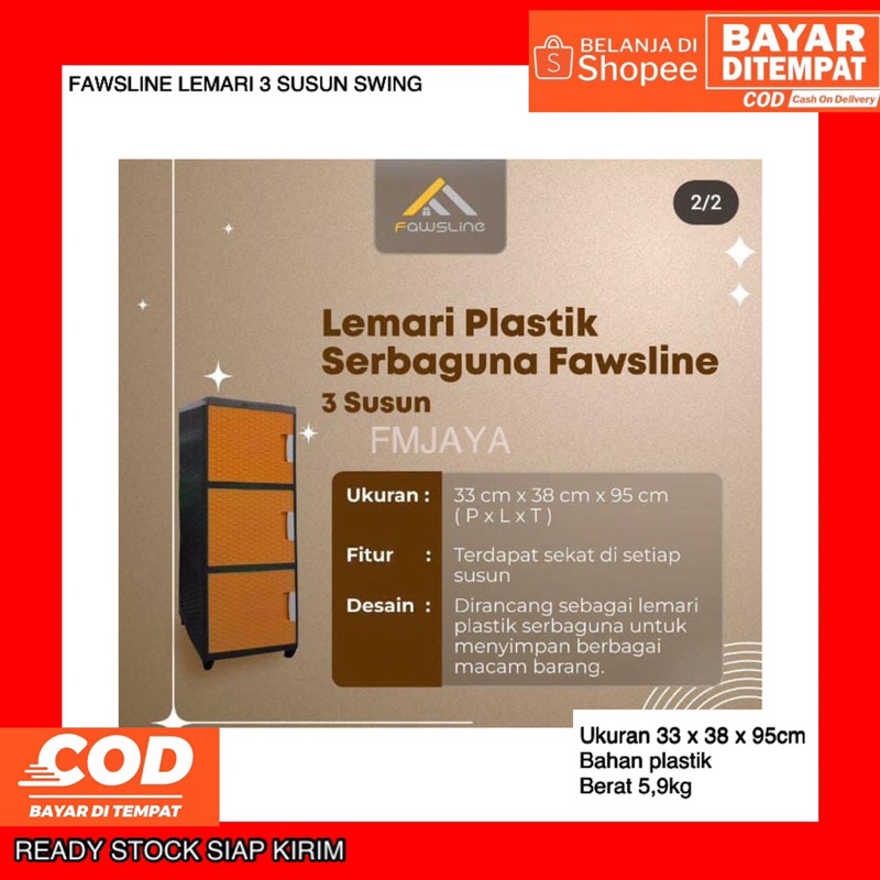 Jual FAWSLINE LEMARI 3 SUSUN SWING || TABHITA SWING 3 SUSUN + KUNCI ... Jual FAWSLINE LEMARI 3 SUSUN SWING || TABHITA SWING 3 SUSUN + KUNCI ...