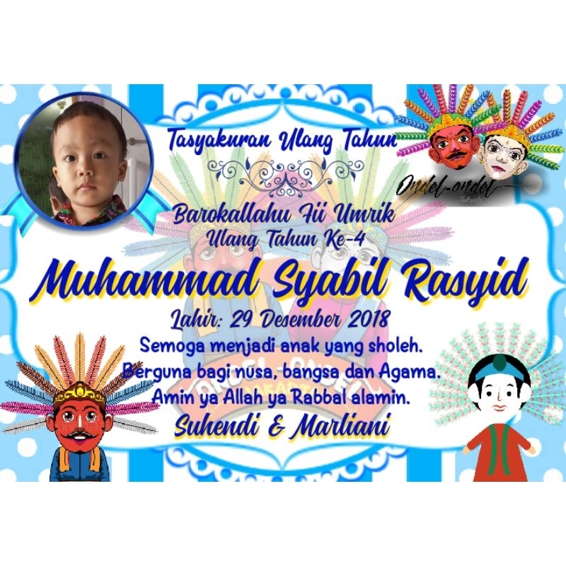 Jual Stiker Label Acara Khitanan - Ultah - Aqiqah - Kelahiran Tema ...