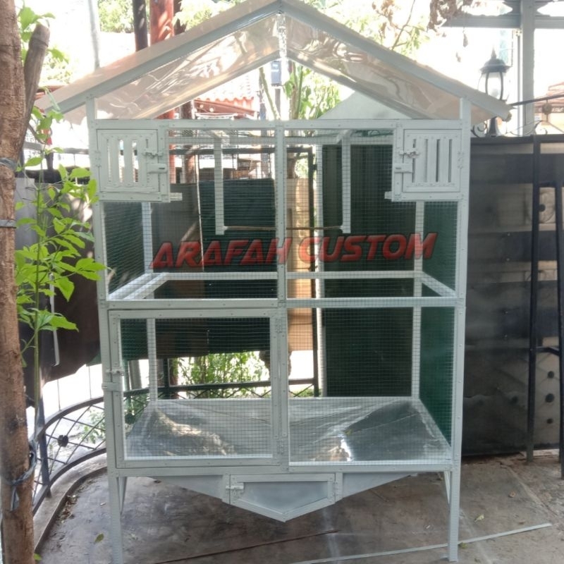 Jual Sangkar Kandang Ternak Umbaran Koloni Aviary Unik Jumbo Mewah ...