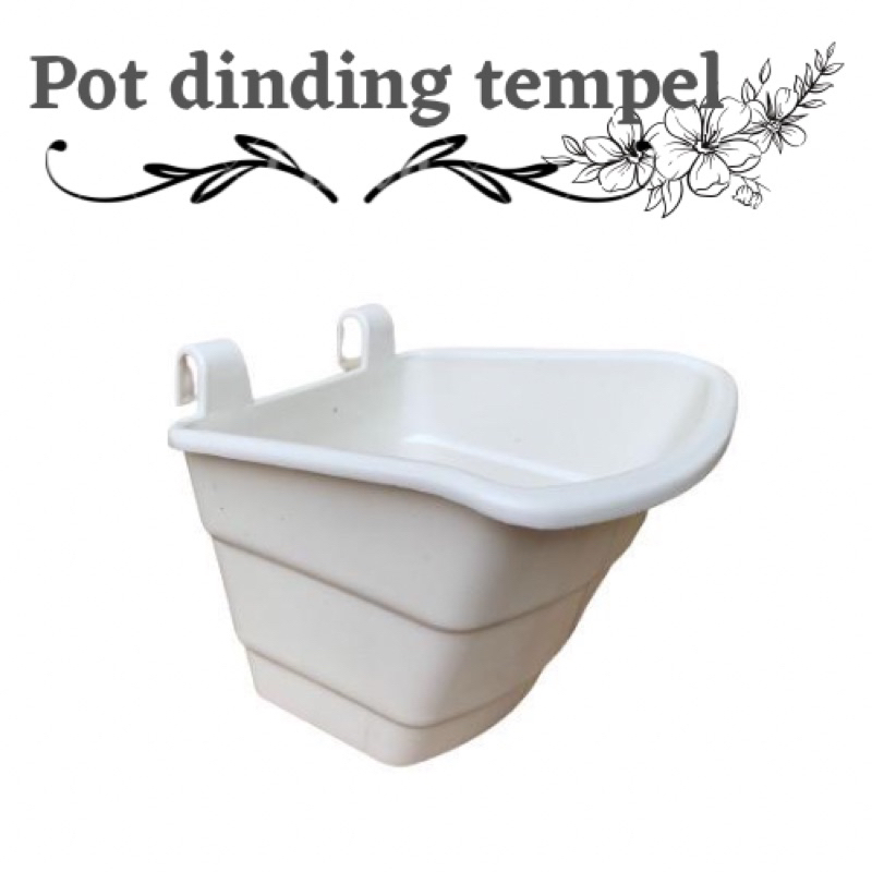 Jual Pot Dinding Tempel Tembok Hitam Cocok Untuk Tanaman Bunga Pot ...