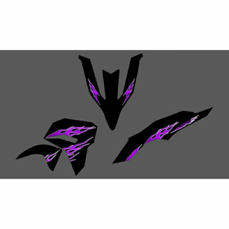 Jual Striping Sticker Vario 2023 Motif Api Transparan Custom | Shopee ...