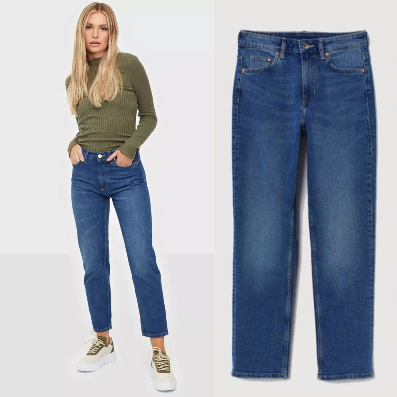 Jual HnM Straigh High Waist Ankle Length Denim | Shopee Indonesia