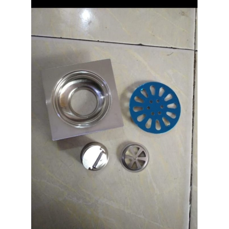 Jual Floor Drain stainless SUS 304 Anti Bau , serangga Anti banjir Gold black dan Chrome Katup ...