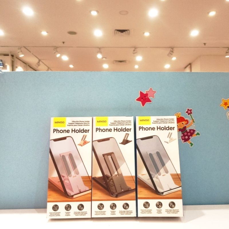Jual MINISO ULTRA THIN PHONE HOLDER / PENYANGGA HP | Shopee Indonesia