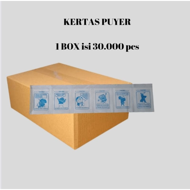 Jual Kertas Puyer kartun Upin 1 box isi 30.000 pcs | Shopee Indonesia