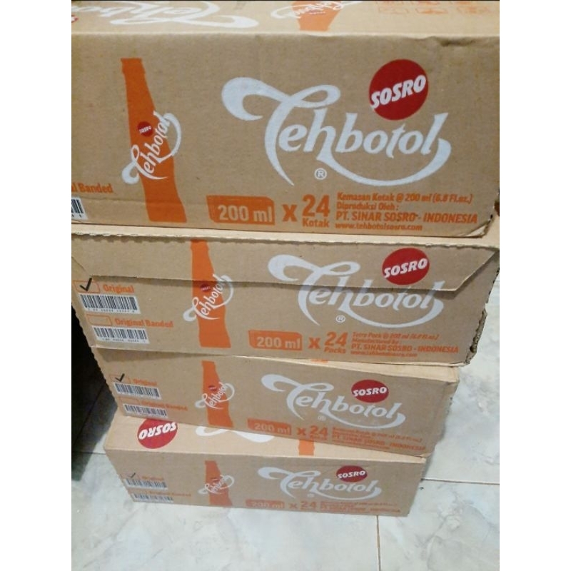 Jual TEH KOTAK 200 ML / MERK TEH BOTOL SOSRO 1 DUS ISI 24 Pcs | Shopee ...