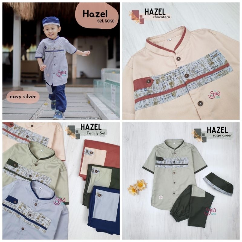 Jual mizamiworld set koko anak celana peci hazel bahan katun 3 pilihan ...