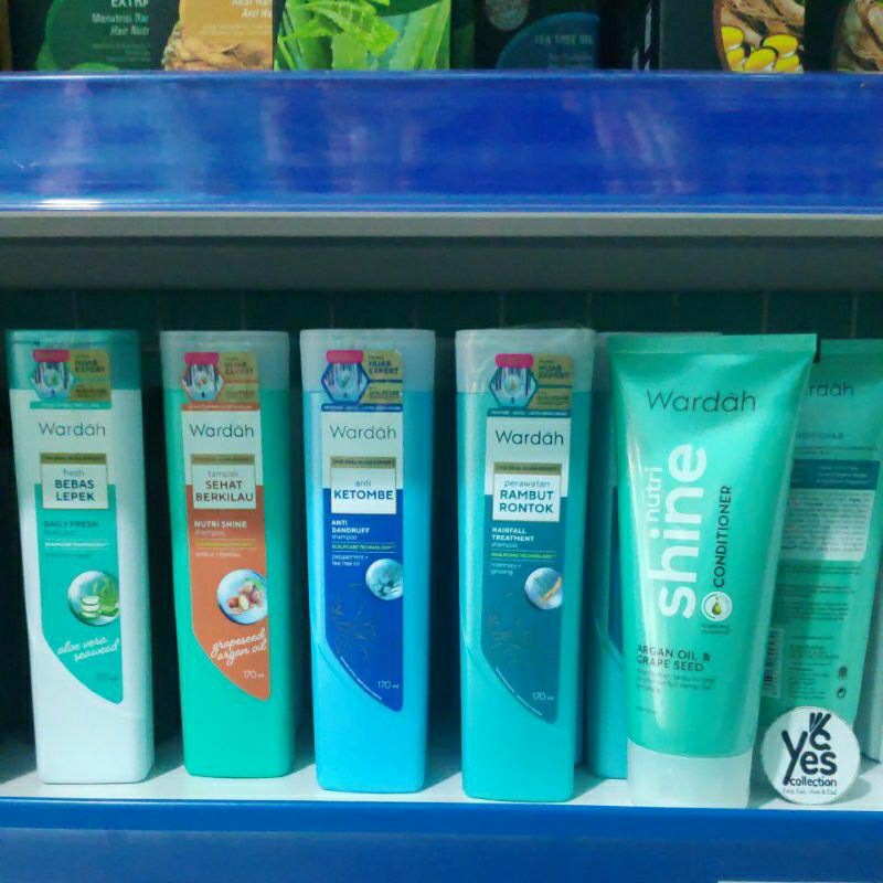 Jual Shampoo Wardah 170 ml Hair Care Shampo Daily Fresh Nutri Shine ...