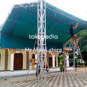 Jual Tenda kaki rigging//tenda pesta kokoh 8x8 meter | Shopee Indonesia