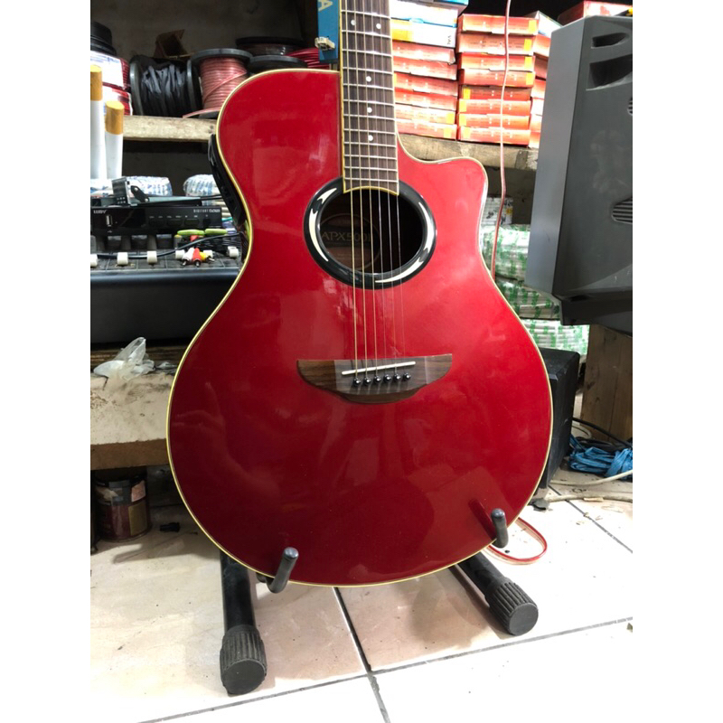 Jual Gitar Yamaha APX-500 Merah Original | Shopee Indonesia