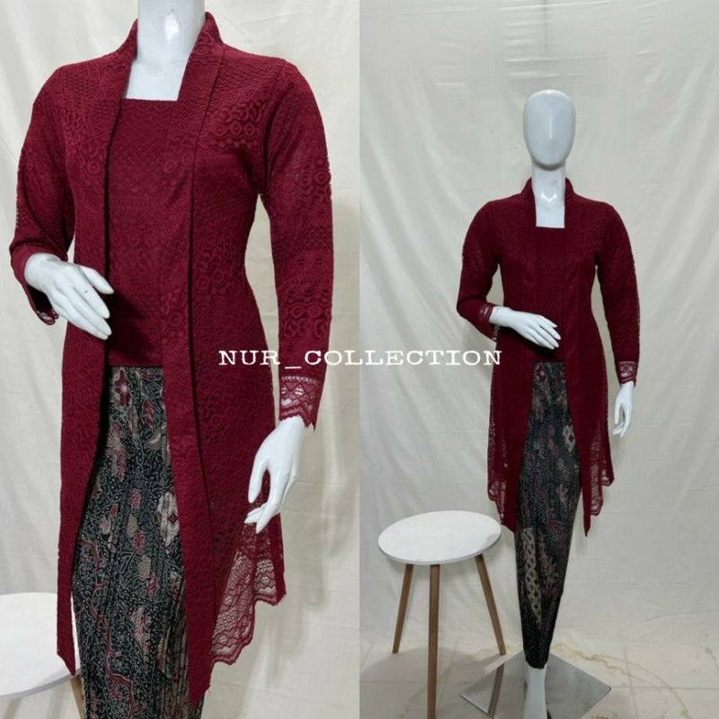 Jual Kebaya Kutu Baru / Kebaya Tunik / Tunik Brokat / Kebaya Modern / Kebaya tile / Kebaya ...