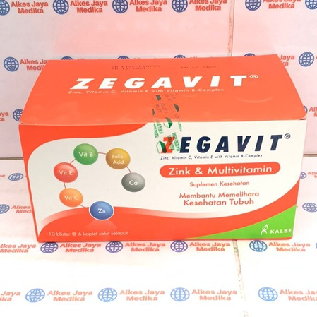 Jual Zegavit Box Isi 10 strip @6 Kaplet - Zinc dan Multivitamin ...