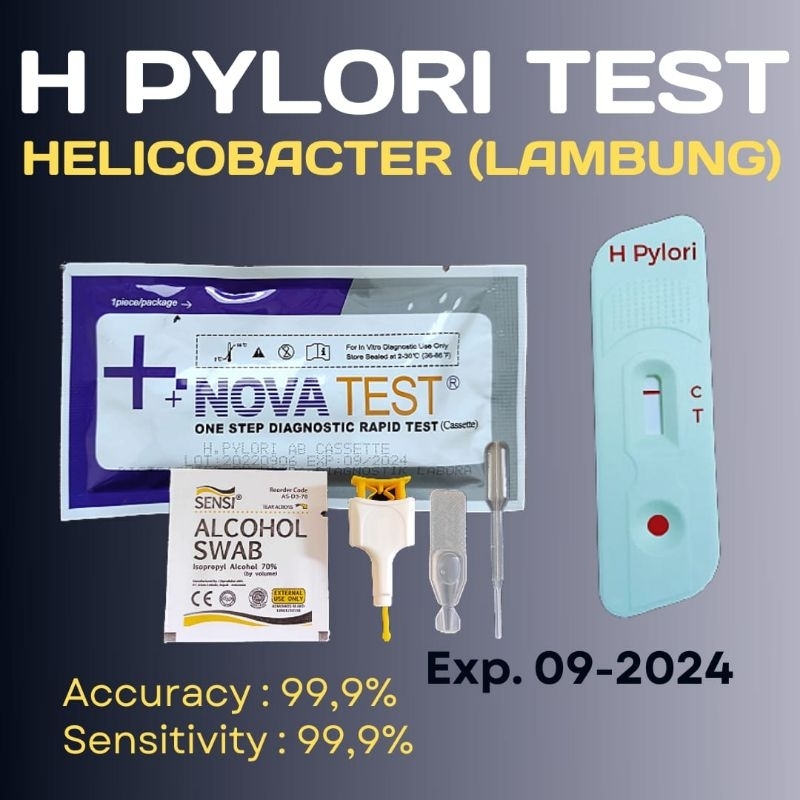 Jual H pylori Test | Helicobacter Pylori Test 1pcs/set | exp. 10-2025 ...