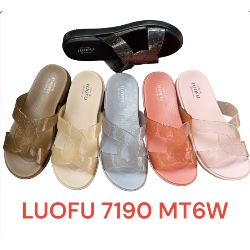 Jual LUOFU 7190 MT6W SANDAL SELOP WANITA RINGAN | Shopee Indonesia