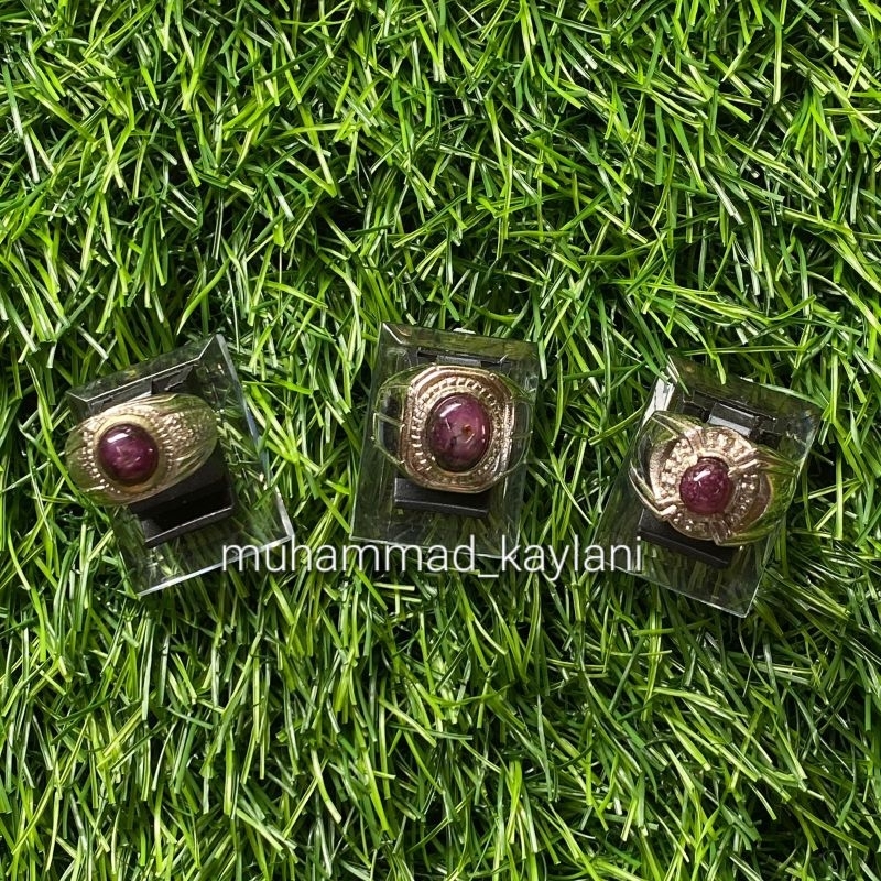 Jual cincin batu akik ruby daging grade a (N) | Shopee Indonesia