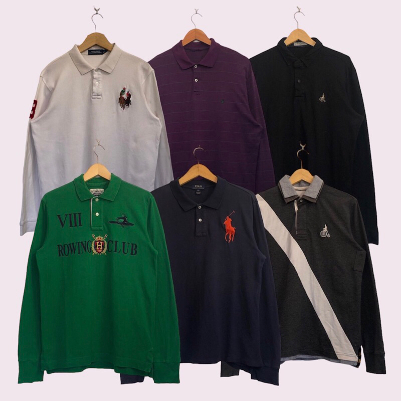 Jual Polo shirt salur / brand / rugby shirt Vol. 2 | Shopee Indonesia