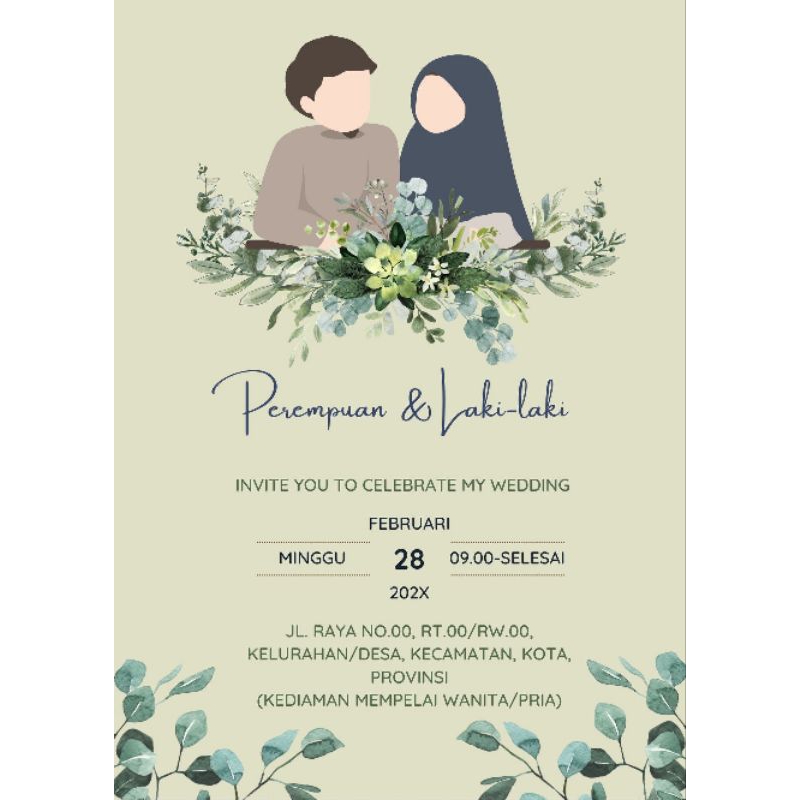 Jual undangan gambar/jpg/png pernikahan/lamaran | Shopee Indonesia