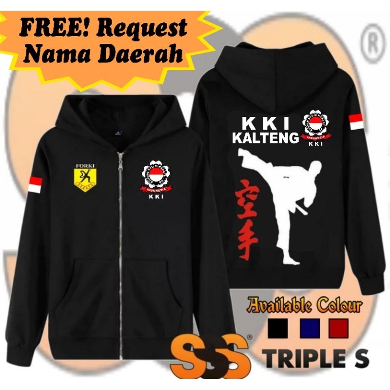 Jual JAKET RESLETING KKI KUSHIN RYU M KARATE DO INDONESIA HOODIE ZIPPER ...