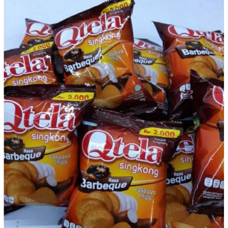 Jual Qtela Snack rasa Barbeque renteng [1 rtg 10 pcs] | Shopee Indonesia