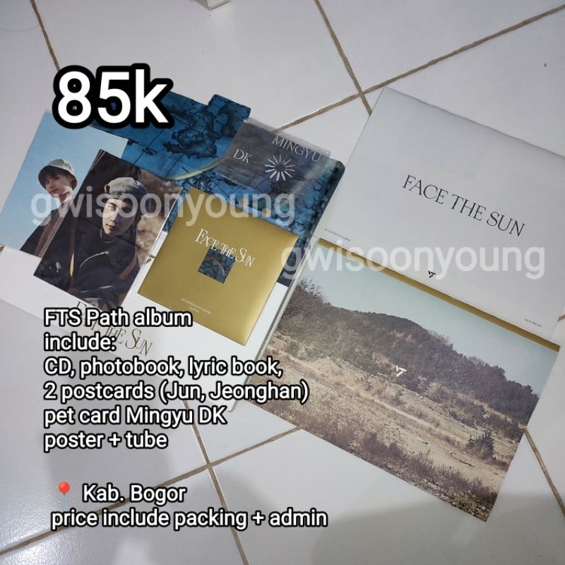 Jual seventeen face the sun fts path album postcard poster | Shopee ...