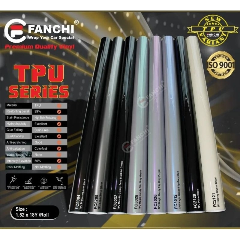 Jual TPU PPF Color Series Sticker Mobil UK.1.52 X 18M ( KUALITAS NO. 1 ...