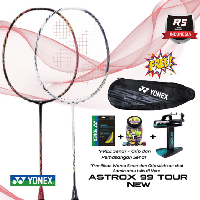 Jual NEW RAKET BADMINTON YONEX ASTROX 99 TOUR CHERRY SUNBURST/ WHITE ...