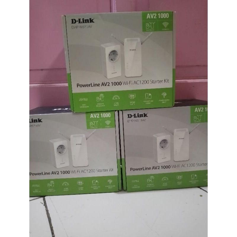Jual powerline AV2 1000 Dlink DHP-W6AV | Shopee Indonesia