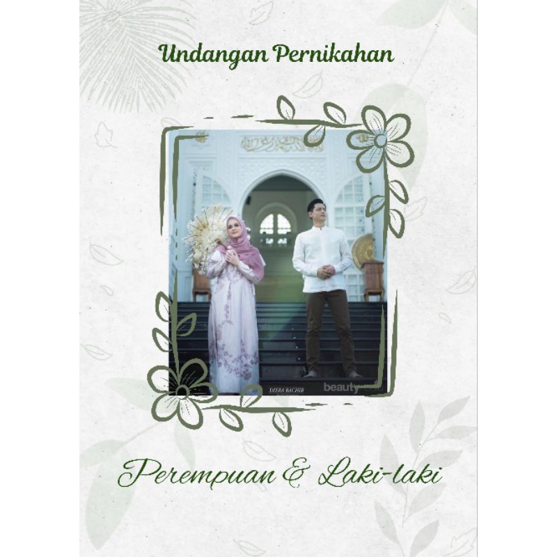 Jual undangan video pernikahan/lamaran sage green | Shopee Indonesia