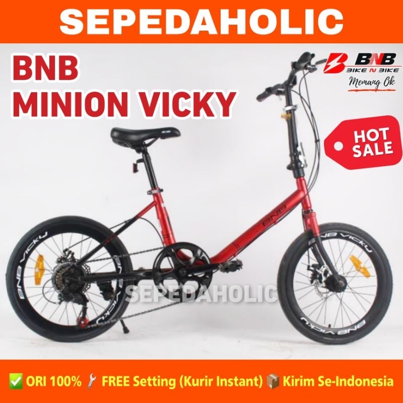 Jual Sepeda Minion BNB VICKY 7 Speed Ukuran 20 Inch | Shopee Indonesia