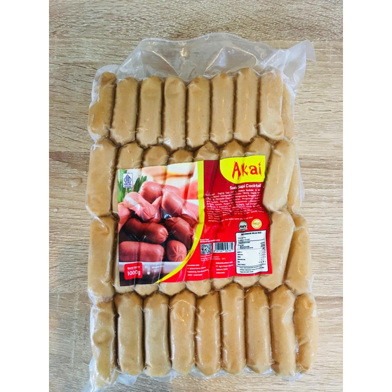 Jual Sosis Sapi Beef Cocktail Akai 1kg | Shopee Indonesia