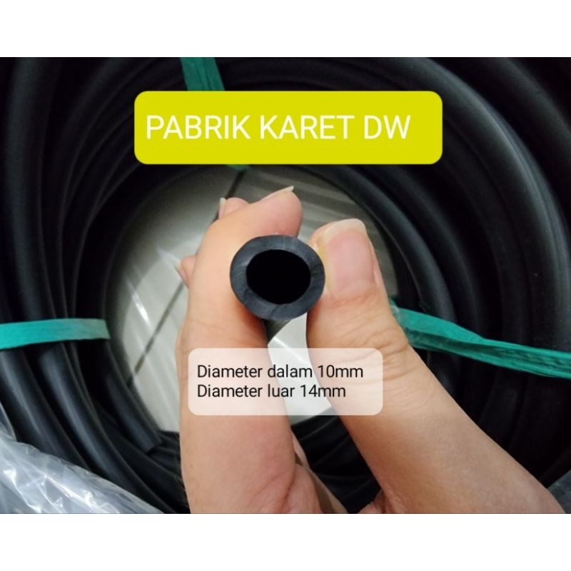 Jual KARET SELANG AIR 10x14 MM UDARA HAWA RADIATOR 10 x 14 mm METERAN ...