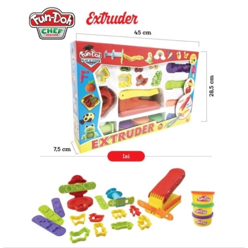 Jual FUNDOH EXTRUDER / FUN DOH EXTRUDER / PLAY DOH / PLAY DOUGH ...