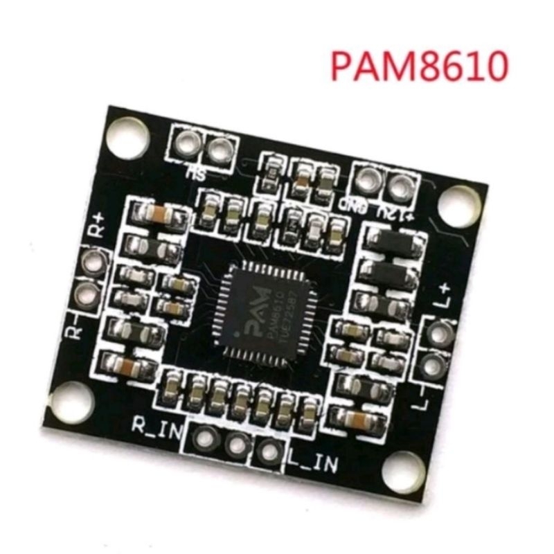 Jual PAM 8610 Class D Power Amplifier Mini DC Stereo 2 X 10 Watt ...