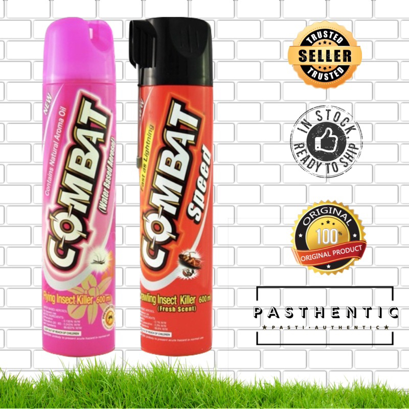 Jual Combat Aerosol Spray Semprot Insect Killer Flying Crawling ...