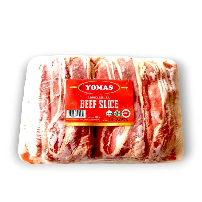 Jual YOMAS BEEF SLICE SHORT PLATE 500GR / DAGING SAPI SLICE 500GR ...