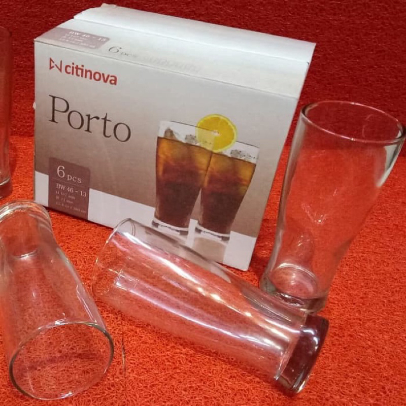 Jual Gelas Kaca Citinova Porto (6 pcs) | Shopee Indonesia