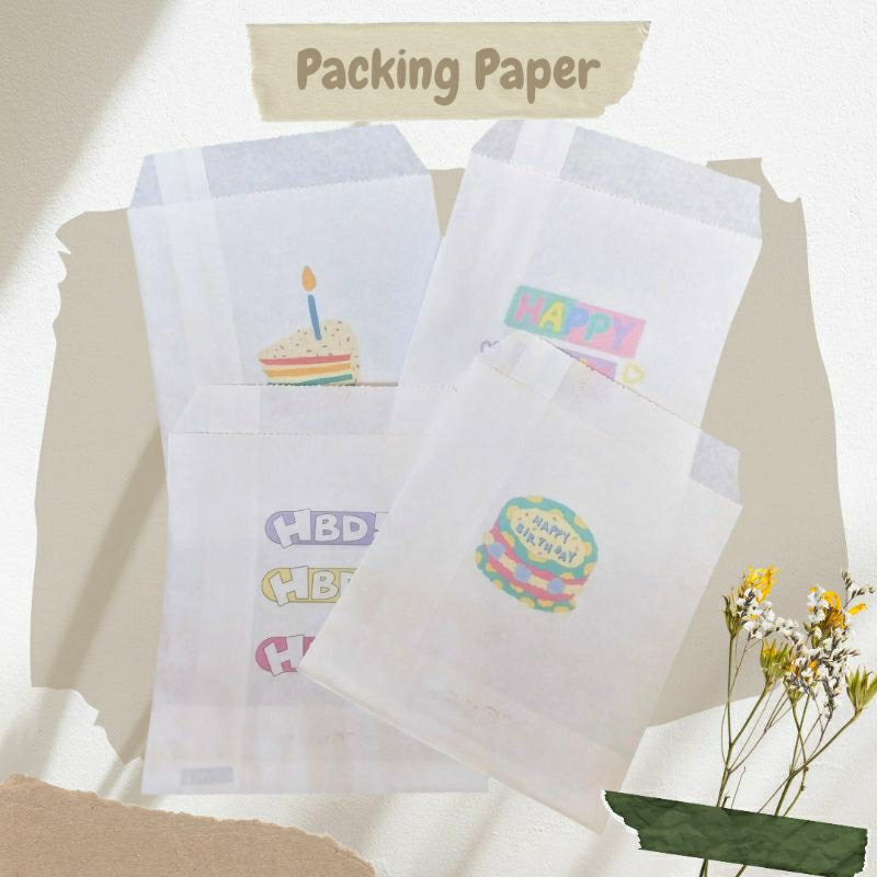 Jual (BISA CUSTOM) AMPLOP PACKAGING OLSHOP THANK YOU HAPPY BIRTHDAY ...