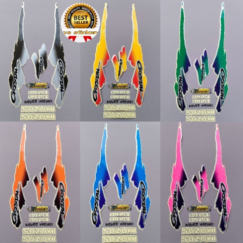 Jual STRIPING MOTOR SUZUKI CRYSTAL CRISTAL LIST BODY STANDAR SEMUA ...