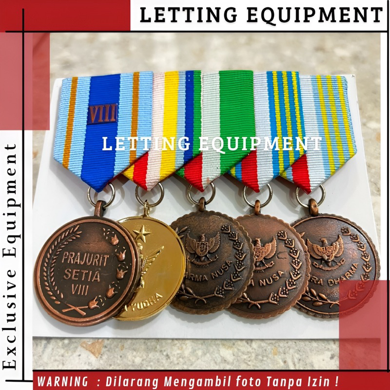 Jual Satya lencana Tanda Jasa PDU TNI Pengabdian 8 tahun Ksatria Yudha ...