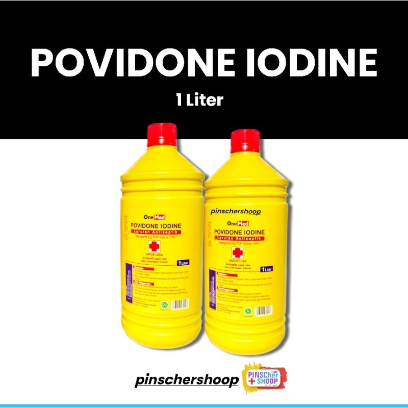 Jual Povidone Iodine 1 Liter Obat Merah Antiseptik Luka | Shopee Indonesia
