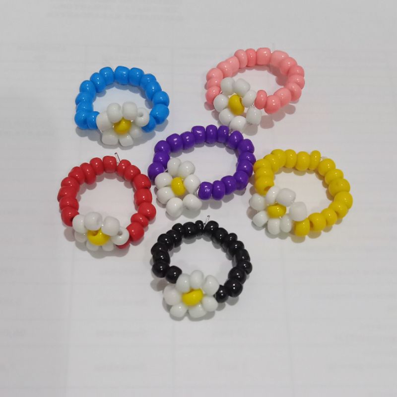 Jual Cincin Manik Bunga Daisy Cincin K Pop Viral Cincin Korea | Shopee ...