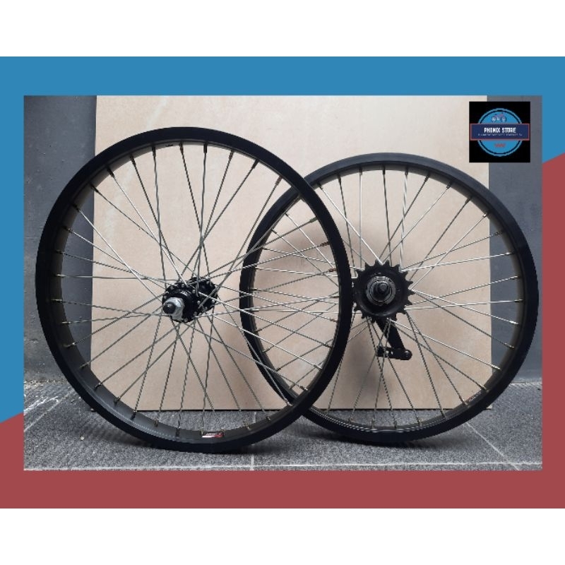 Jual Wheel Set Sepeda Ukuran 18 New Lebar Pelak Jadi 18 Velg 18 siap ...