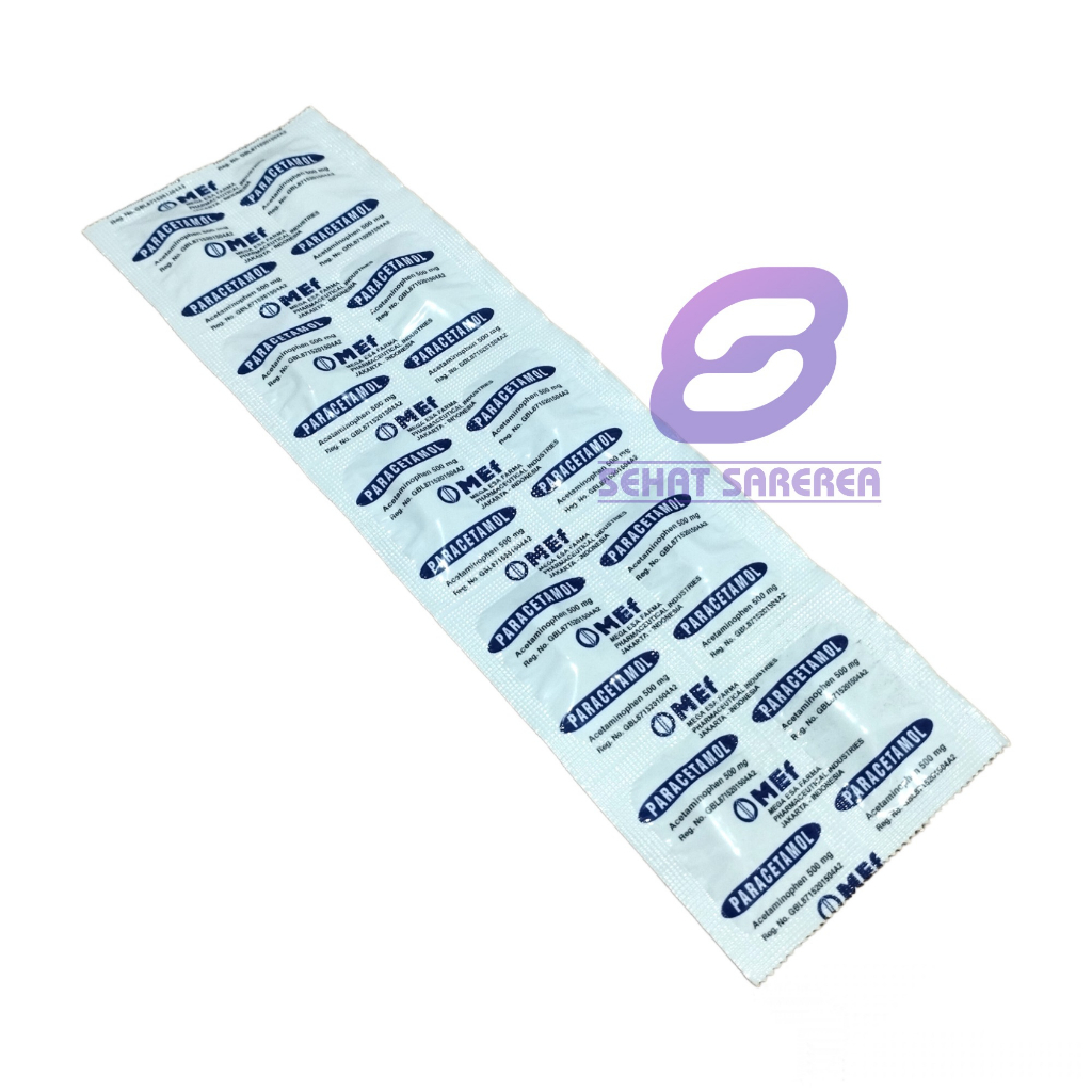 Jual Paracetamol Mef Strip 10 Kaplet | Shopee Indonesia