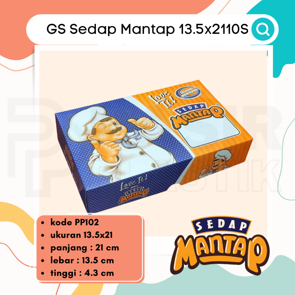 Jual SEDAP MANTAP 13.5X21 DUS DONAT BOX DONUT KOTAK MARTABAK 13.5×21×4. ...