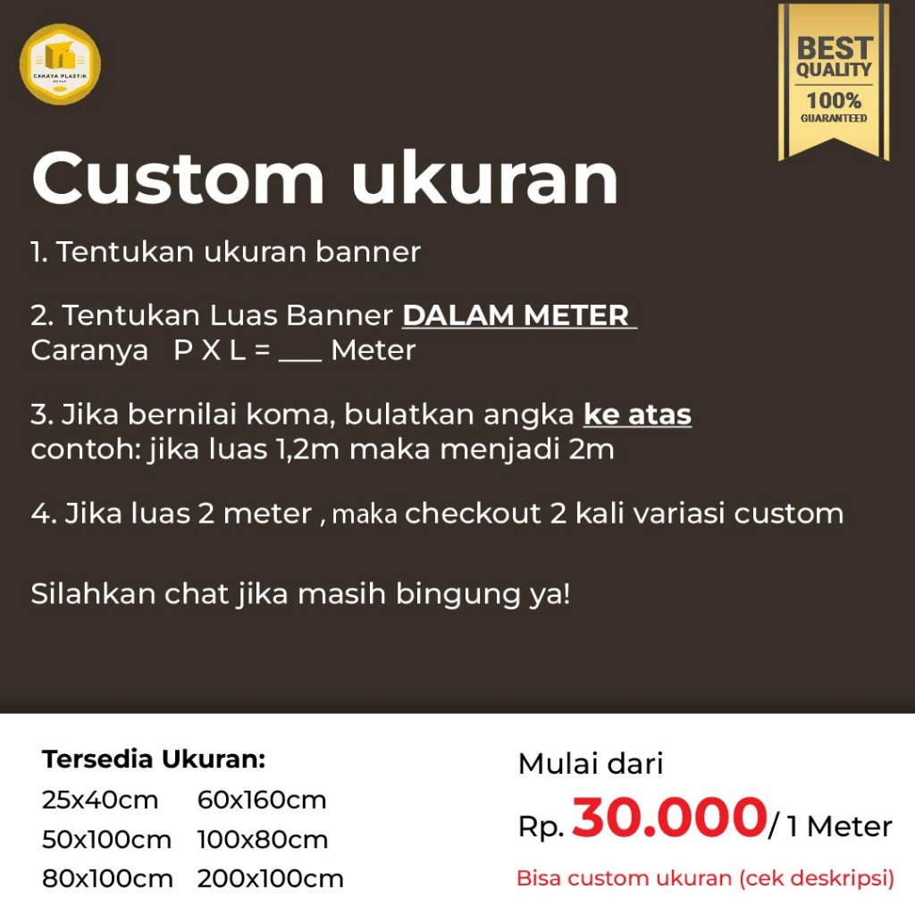 Jual (FREE DESIGN) Banner / spanduk / baliho / digital printing ...